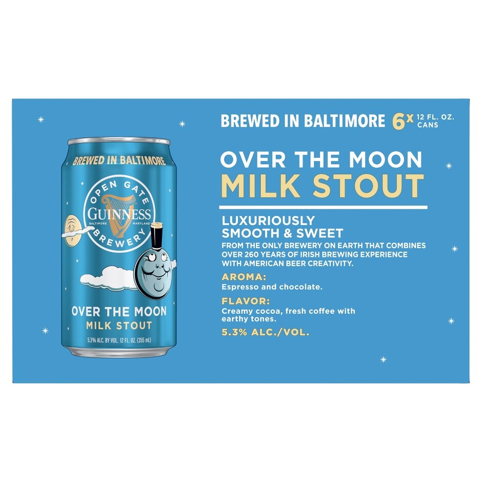 Guinness Over The Moon Milk Stout 6 Pk Cans Goody Goody Liquor