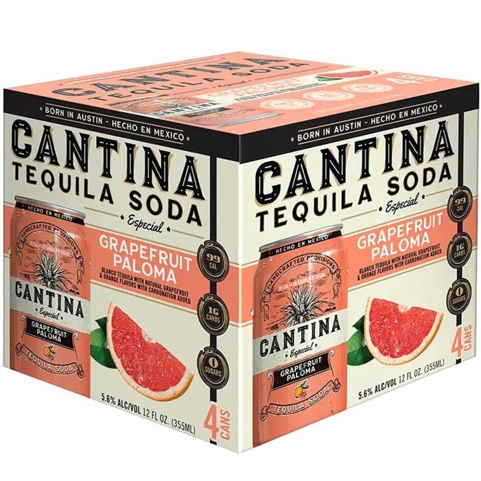 Cantina Grapefruit Paloma Seltzer 4-Pk
